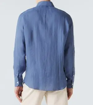 Thom Sweeney Linen Shirt - Blue