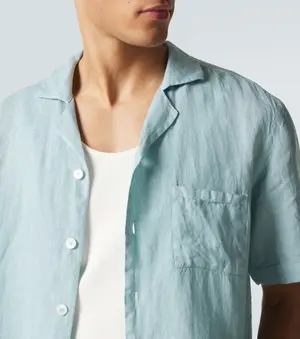 Thom Sweeney Linen Shirt - Blue