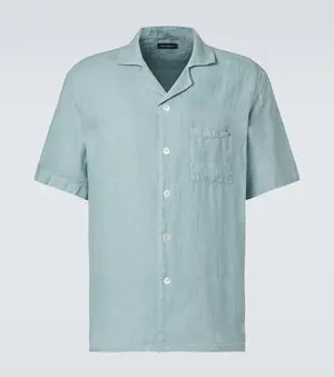 Thom Sweeney Linen Shirt - Blue