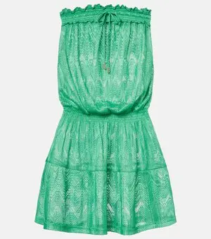 Melissa Odabash Isla Strapless Minidress - Green
