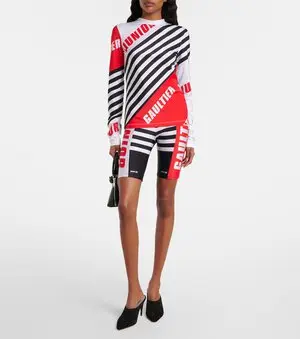 JEAN PAUL GAULTIER Logo Biker Shorts