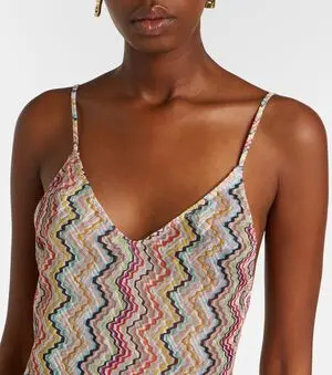 Missoni Zigzag Lamé Maxi Dress - Multicoloured