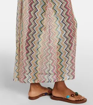 Missoni Zigzag Lamé Maxi Dress - Multicoloured