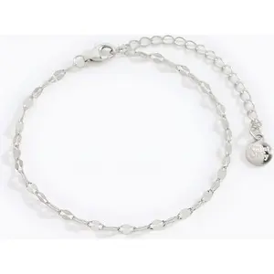 MINT & LILY Petal Chain Bracelet - Silver