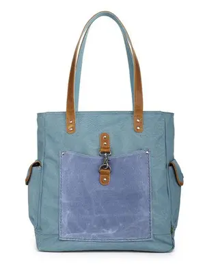 TSD BRAND Valley And Sky Spacious Adventure Tote - Teal