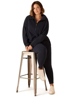 LIVE UNLIMITED Thick Stretch Cotton Leggings - Navy