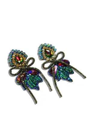 SIMITRI Orchid Earrings - Purple