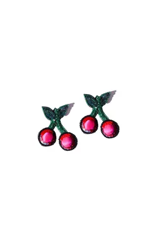 SIMITRI Cherry Earrings
