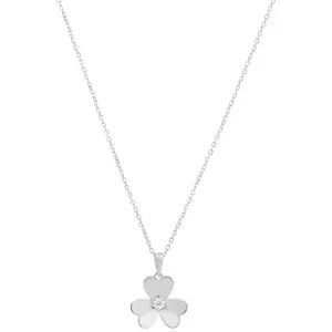 THE LOVERY THE LOVERY FINE JEWELRY CLOVER PETAL NECKLACE Sterling Silver