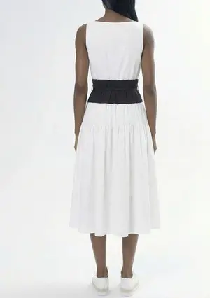 AREA STARS Two Tone Midi Dress