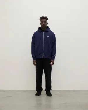 VOWELS Classic Zip Hoodie - Navy