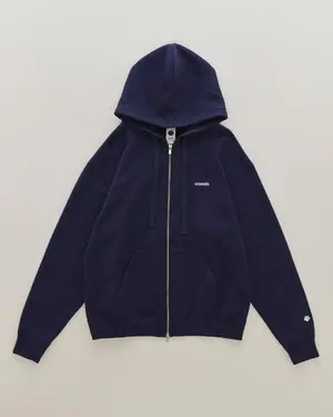 VOWELS Classic Zip Hoodie - Navy