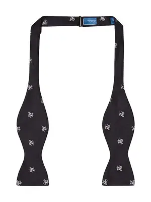 Robert Talbott Silk Grosgrain Bow Tie - Navy