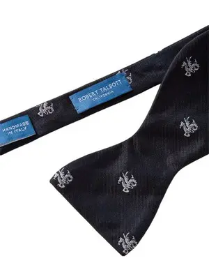 Robert Talbott Silk Grosgrain Bow Tie - Navy