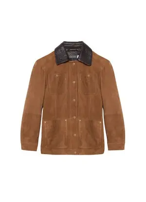 Mint Velvet Suede Barn Jacket