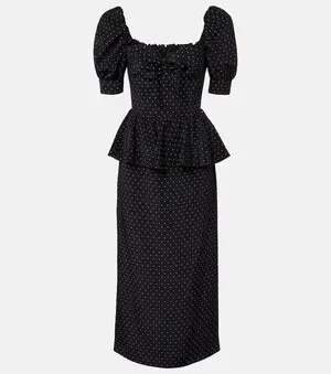Alessandra Rich Peplum Cocktail Dresses
