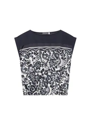 Mint Velvet Floral Woven Print Top
