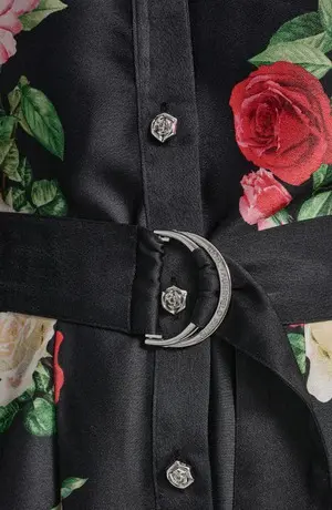 Karl Lagerfeld Paris Floral Print Shirtdress