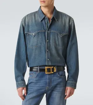 Versace Medusa Denim Overshirt
