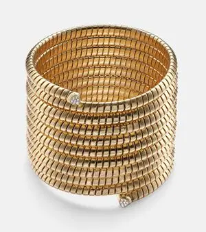 Marina B 18kt Yellow And Diamond Bangle - Gold