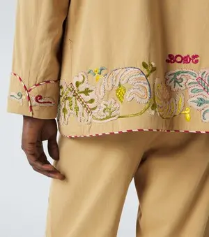 BODE Feather Runner Embroidered Cotton Jacket