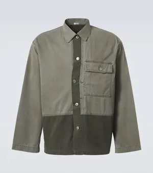 A.PRESSE Paneled Cotton Jacket