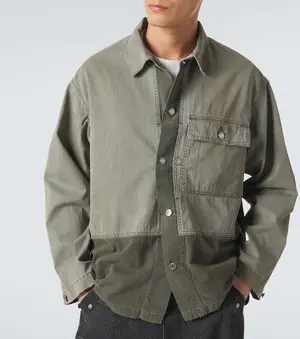 A.PRESSE Paneled Cotton Jacket