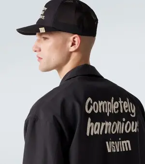 Visvim Logo Cotton Baseball Cap - Black
