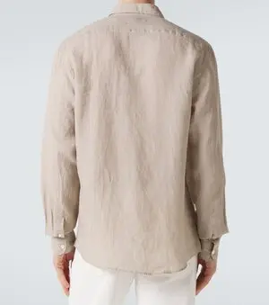 Sunspel Linen Shirt - Beige