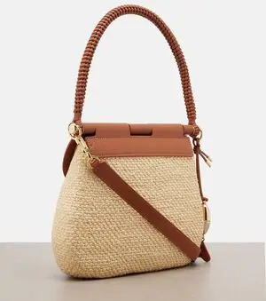 Loewe Pescador Medium Raffia Shoulder Bag - Beige