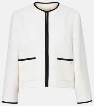 Valentino Garavani Cotton Tweed Jacket - White