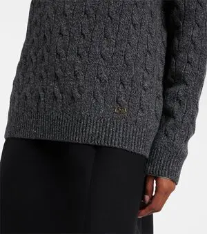 Valentino Garavani Cable-knit Virgin Wool Sweater