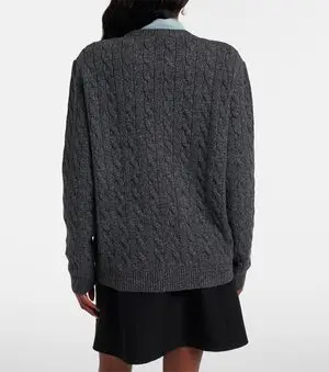 Valentino Garavani Cable-knit Virgin Wool Sweater