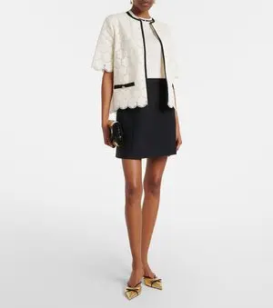 Valentino Garavani Crepe Couture Miniskirt