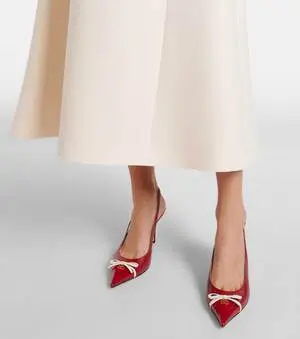 Valentino Garavani Vgold Crepe Couture Midi Skirt - White