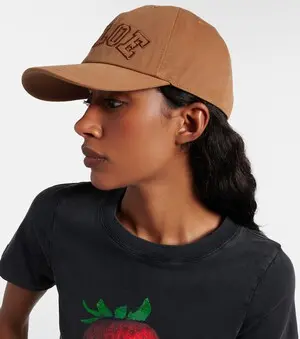 Chloé Signature Canvas Baseball Cap - Brown