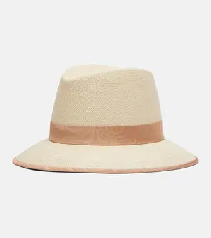Valentino Garavani Vlogo Straw Panama Hat