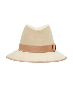 VALENTINO Valentino Vlogo Straw Panama Hat