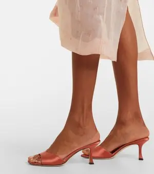 JIMMY CHOO Skye Satin Mules