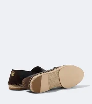 Brunello Cucinelli Suede-trimmed Espadrilles - Black