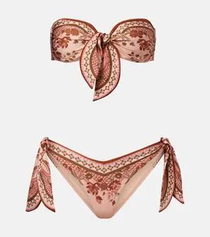 Zimmermann Aster Printed Bikini - Pink