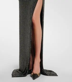 Gucci Embellished One-shoulder Jersey Gown