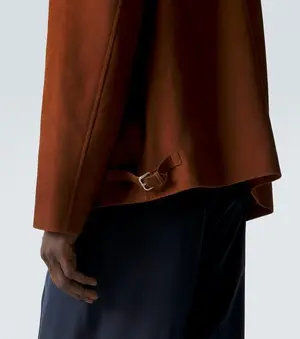 Miu Miu Suede Zip-up Jacket