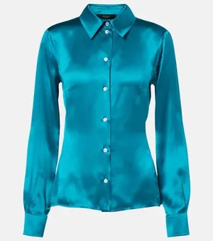 Gucci Silk Satin Shirt - Blue