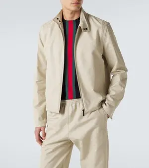 Gucci Gg Canvas Cotton Jacket - Beige
