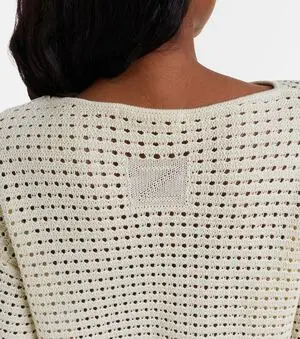 Zimmermann Indra Crochet Fringed Cotton Minidress