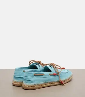 AQUAZZURA Seafarer Suede Espadrilles - Blue