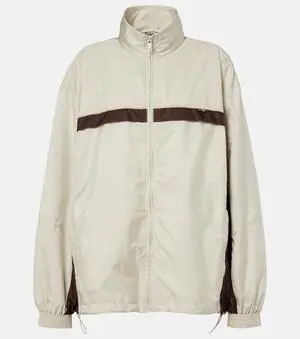 Prada Re-nylon Track Jacket - Beige
