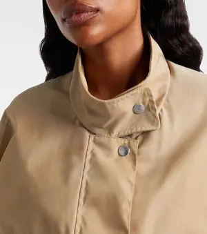 Prada Re-nylon Cropped Jacket - Beige