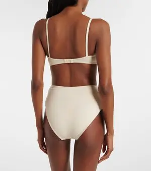 ERES Cycle Cutout Mid-rise Bikini Bottoms - Beige